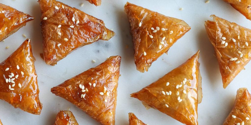 Almond Briouat - Sweet Filo Pastry Triangles - COFE™